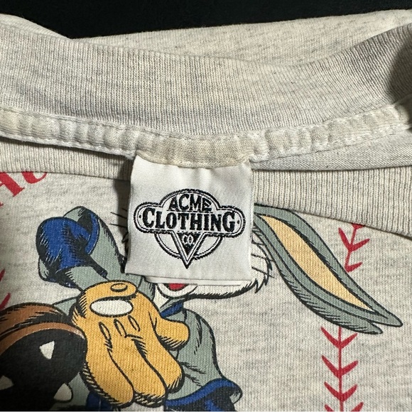 ACME | Shirts | Rare Vtg 991 Acme Looney Tunes La Dodgers Bug Bunny ...